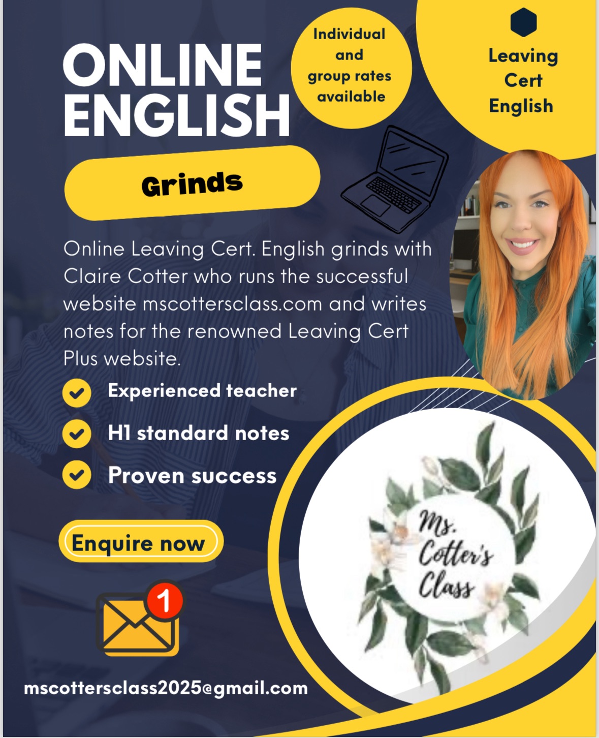 Online English Lessons – Ms Cotter's Class